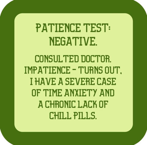 Patience Test Negative Premium Drink Coaster Resin With Cork Backing ...