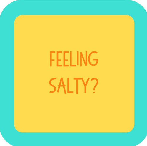 Feeling Salty Premium Drink Coaster Resin With Cork Backing - Poster ...