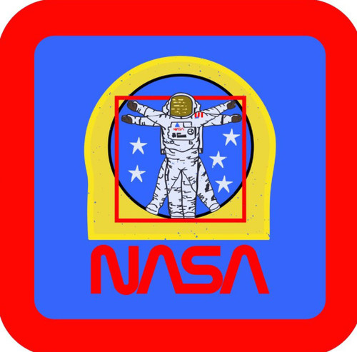NASA Vitruvian Astronaut EVA Patch Retro Premium Drink Coaster Resin ...