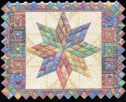SET OF 3 - Star Quilt Portfolio Boxed Note Cards by Carol Wilson. 10 ...
