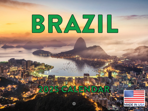 Brazil Calendar 2025 Monthly Wall Calender | American Made In The USA ...
