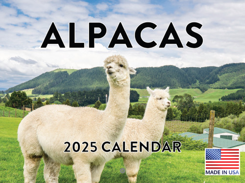 Alpaca Calendar 2025 Monthly Wall Calender | American Made In The USA ...