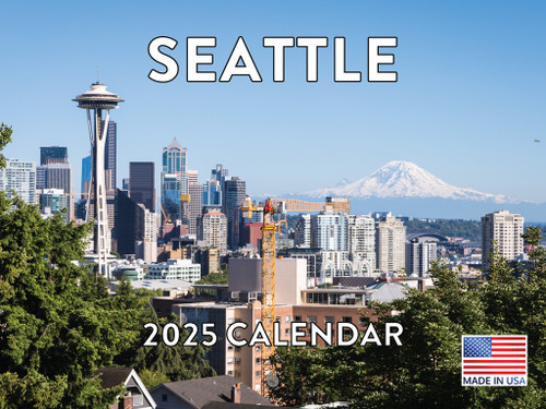 Seattle Calendar 2025 Monthly Wall | American Made In The USA - Poster ...