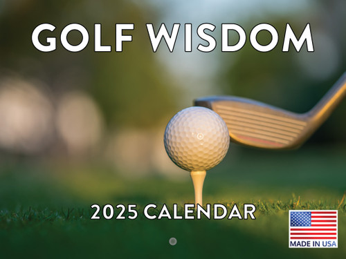 Golf Wisdom Calendar 2025 Monthly Wall Calender 12 Month | American ...