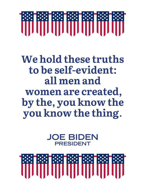 SET OF 3 - Joe Biden Quote You Know The Thing President Presidential ...