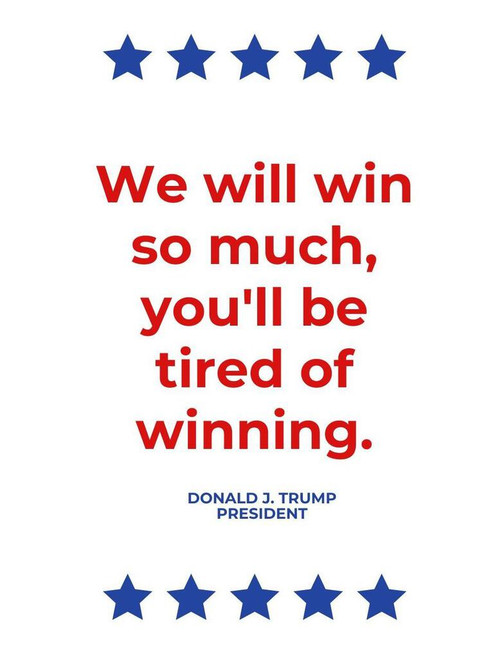 SET OF 3 - Donald Trump Win So Much Tired Of Winning Quote Box of 10 ...
