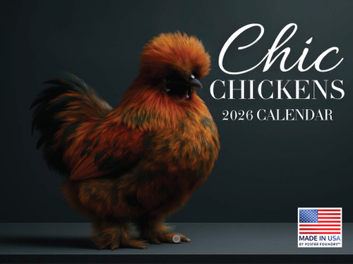 Chic Chicken Calendar 2026 Wall Monthly Chickens Gifts For Chicken ...