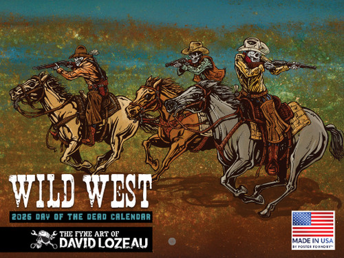 Wild West Western Calendar 2026 by Lozeau Monthly Wall Calender 12 ...