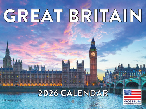 Great Britain Calendar 2026 Monthly Wall Calender 12 Month | American ...