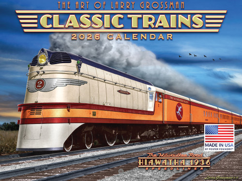 Train Calendar 2026 Classic Railroad Trains Gifts For Train Lovers by ...