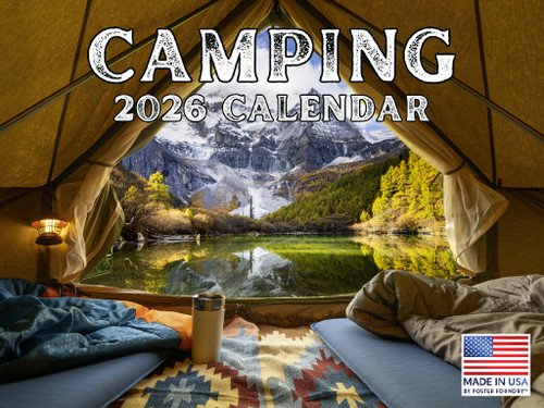 Camping Calendar 2026 Outdoors Nature Monthly Wall Calender 12 Month ...