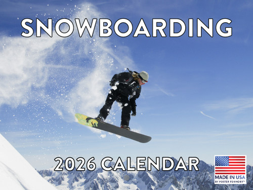 Snowboarding Calendar 2026 Snowboard Monthly Wall Calender 12 Month ...