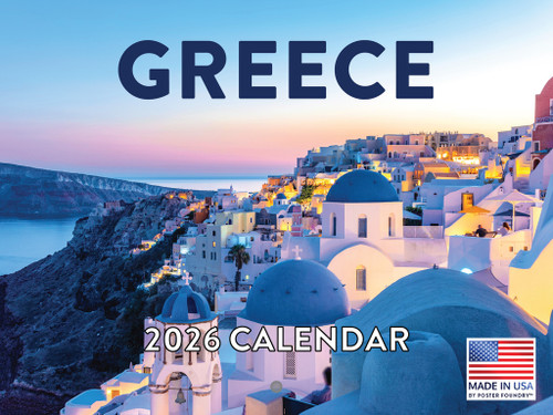 Greece Calendar 2026 Greek Monthly Wall Calender 12 Month | American ...