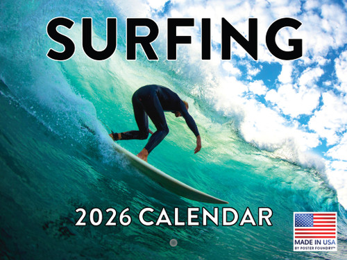 Surfing Calendar 2026 Surf Monthly Wall Calender 12 Month | American ...