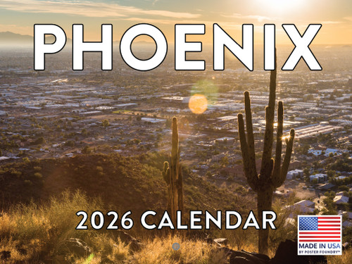 Phoenix Calendar 2026 Wall 12 Month Monthly AZ Scenic Souvenirs ...