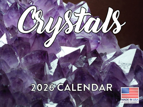Crystal Calendar 2026 Gemstone Rocks Minerals Crystals Monthly Wall ...