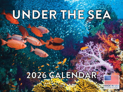 Under the Sea Fish Calendar 2026 Ocean Monthly Wall Calender 12 Month ...