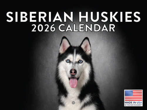 Siberian Husky Calendar 2026 Huskies Monthly Wall Calander 12 Month ...