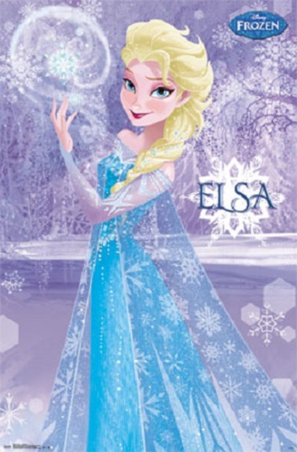 Frozen Snowflake Elsa Movie Cool Wall Art Print Poster 22x34 - Poster ...