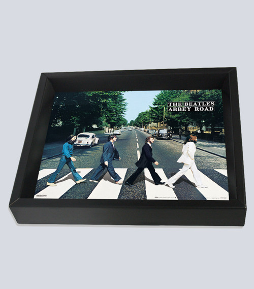 Beatles Abbey Road Framed Shadow Box 3D Poster 8x10 - Poster Foundry