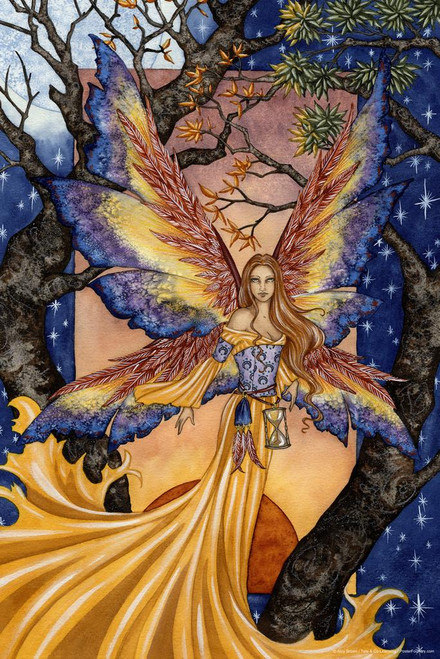 Laminated Tempus Fugit by Amy Brown Art Print Poster Dry Erase Sign ...