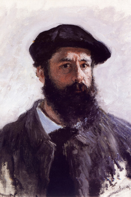Claude Monet Self Portrait With Beret 1886 Art Impressionist Art ...