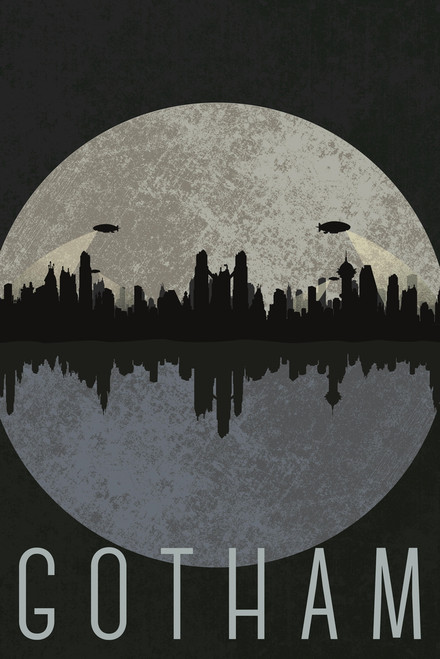 Gotham City Skyline Fantasy Travel Cool Wall Art Print Poster 12x18 ...