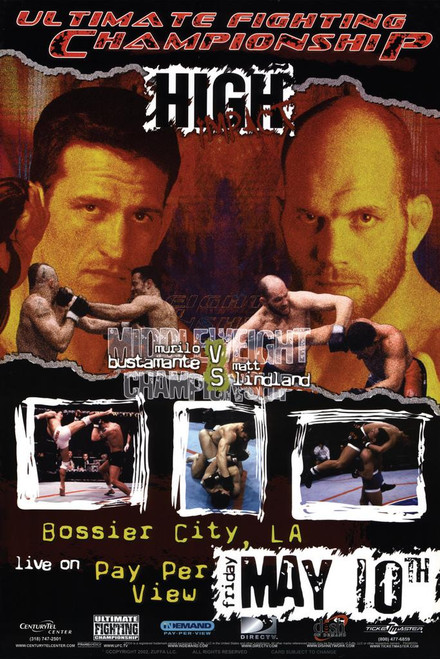 Official UFC 37 Murilo Bustamante vs Matt Lindland Sports Laminated Dry ...