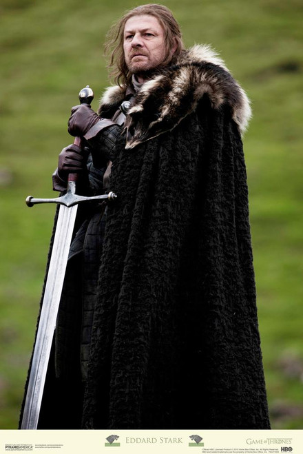 Game of Thrones Eddard Stark HBO Television Laminated Dry Erase Sign ...