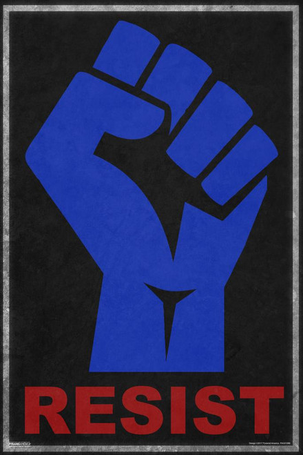 Resist Fist Protest Laminated Dry Erase Sign Poster 12x18 - Poster Foundry
