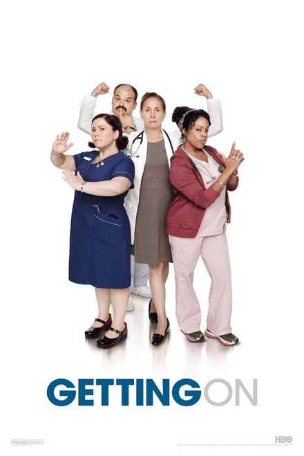 Getting On TV Show Laminated Dry Erase Sign Poster 18x12 - Poster Foundry