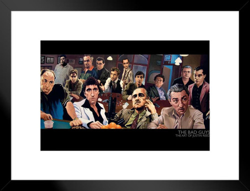 The Bad Guys The Art of Justin Reed Matted Framed Poster 26x20 inch ...