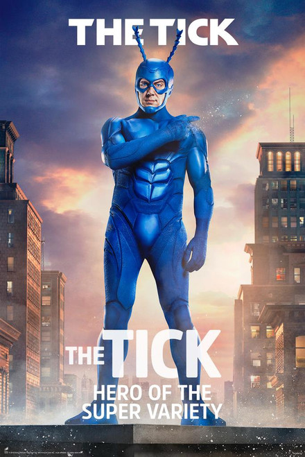 The Tick Hero of the Super Variety TV Series Laminated Dry Erase Sign ...