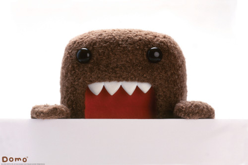 Domo Peeking Plush Funny Cute Cool Wall Art Print Poster 12x18 - Poster ...