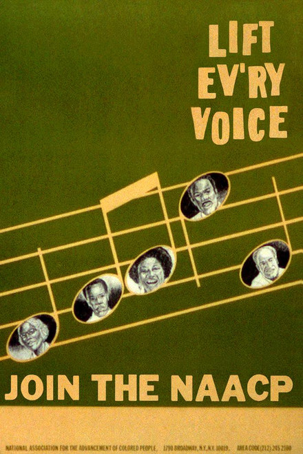 Lift Every Voice Join The NAACP Retro Vintage Cool Wall Art Print ...