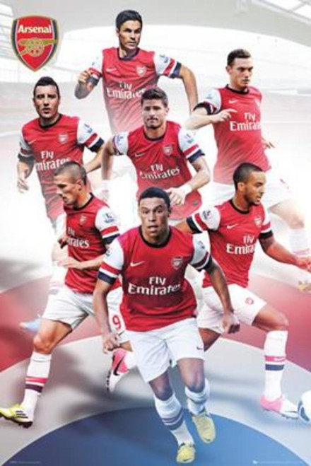 Arsenal Players 2013 Soccer Sports Cool Wall Decor Art Print Poster ...
