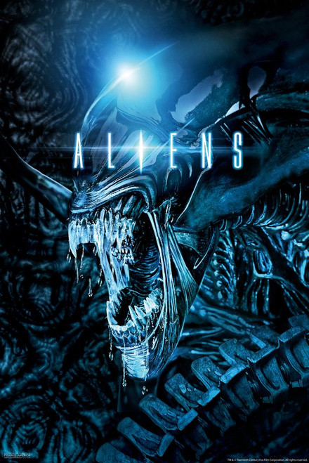 Aliens Movie Xenomorph Drool Roar Art Scary Horror Science Fiction ...