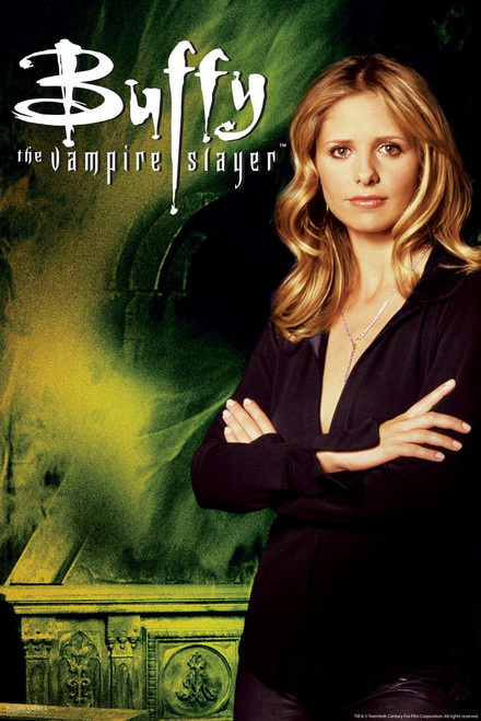 Buffy The Vampire Slayer Green 90s TV Show Series Horror Laminated Dry ...
