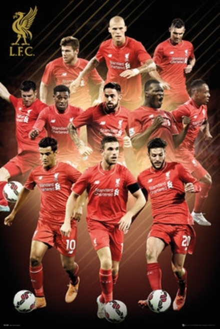 Liverpool FC Players 2015 2016 Soccer Football Sports Cool Wall Art ...