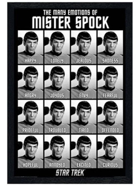 Star Trek Emotions of Mister Spock Funny Cool Wall Decor Art Print ...