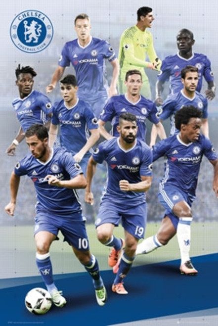 Chelsea FC Players 16/17 Soccer Football Sports Cool Wall Decor Art ...