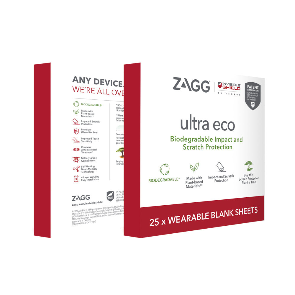 Ultra ECO AM, 4 Layer Film, Wearable (Order in multiples of 25) - ZAGG ...