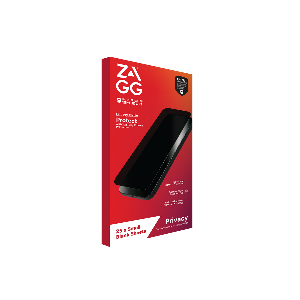 ZAGG on Demand Privacy Matte, M4/M12, Small (Order in multiples of 25 ...
