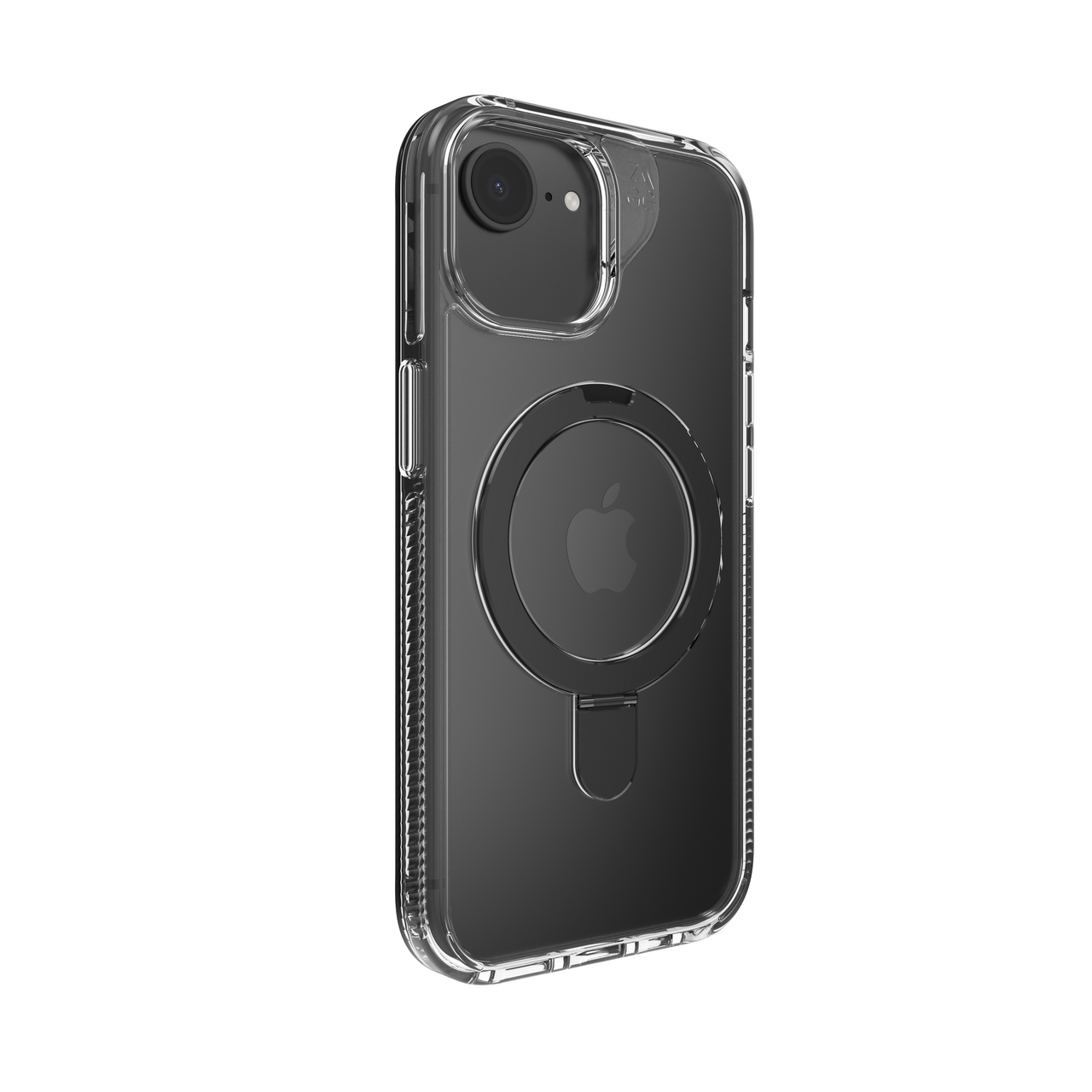 Santa Cruz Snap Ring Stand Case | iPhone 16e/15/14/13, Black