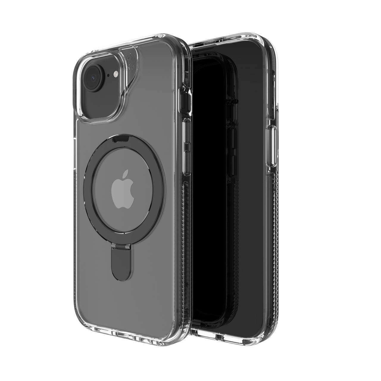 Santa Cruz Snap Ring Stand Case | iPhone 16e/15/14/13, Black