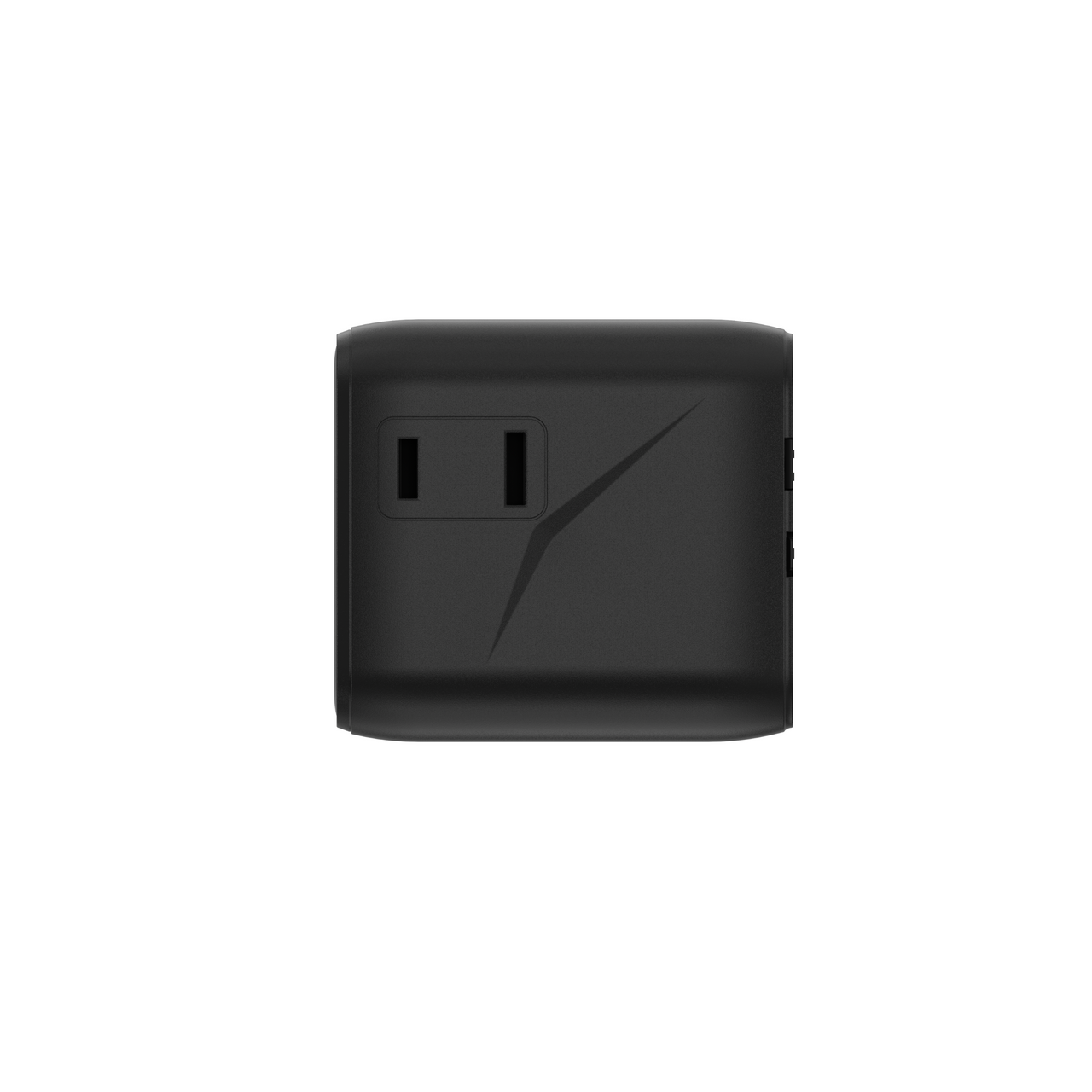 essentials universal dual AC travel adaptor | wall charger, Black