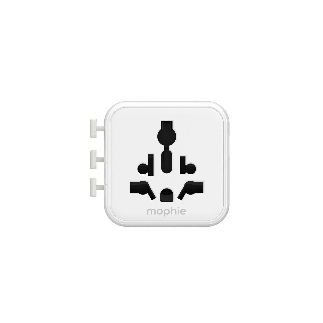essentials universal dual AC travel adaptor | wall charger, White