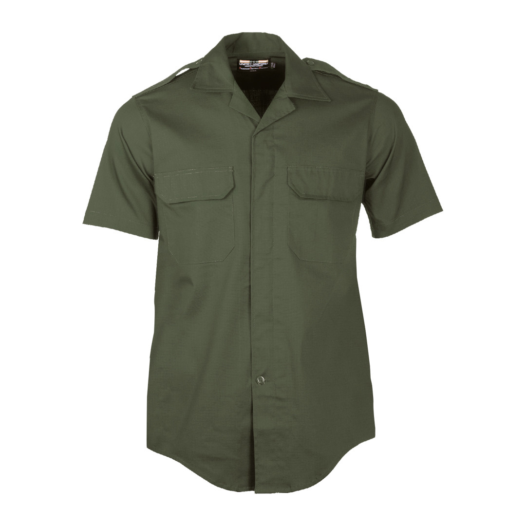 CDCR Class C Line Duty Mini Rip Stretch Shirt Green , GREEN SHIRT ...