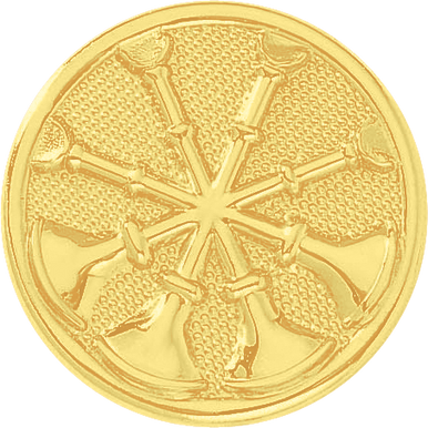 deputy chief hat badge, four crossed horns badge, law enforcement ...