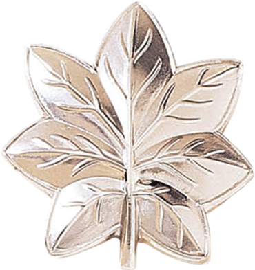 Smooth Major Leaf insignia, major leaf rank insignia, Gold leaf rank ...